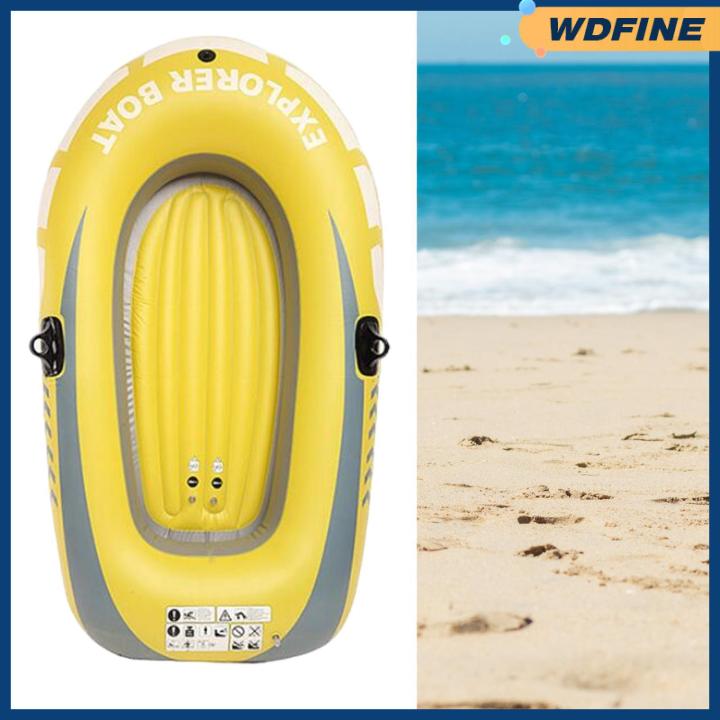 WDFINE Inflatable Dinghy Boat PVC Inflatable Kayak for Drifting Lakes ...