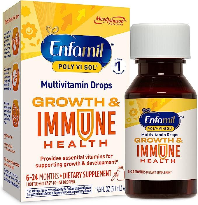 Enfamil Poly-Vi-Sol Liquid Multivitamin Supplement for Infants and ...