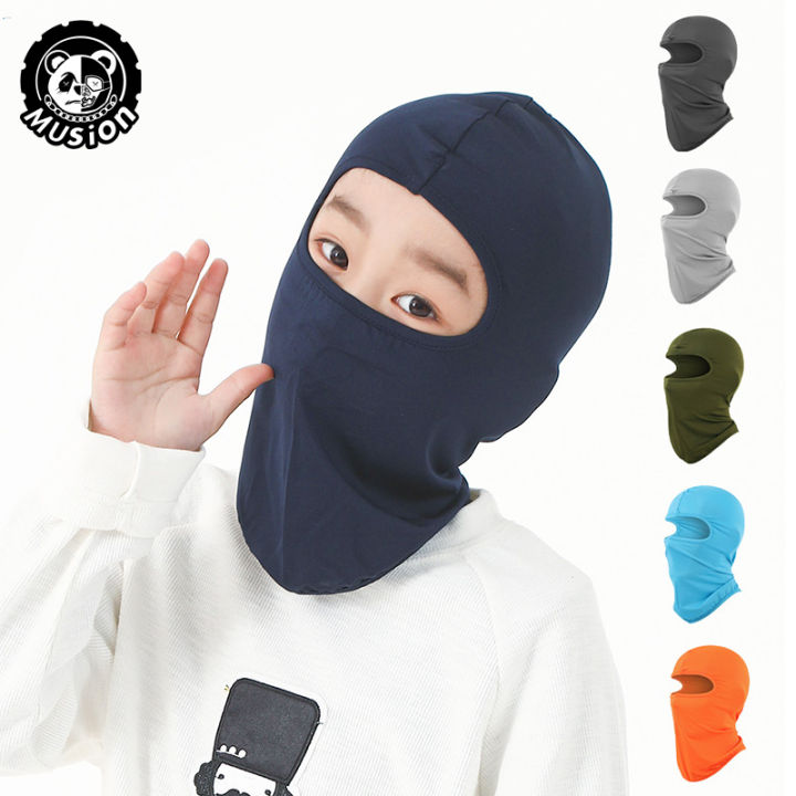 Musion Kids Balaclava Children Dust-Proof Full Face Mask Ice Silk ...