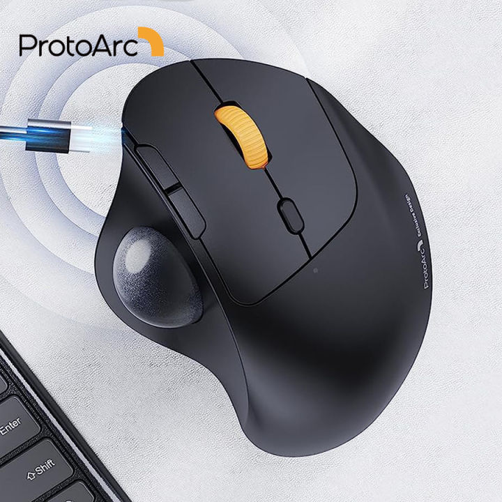 ProtoArc Wireless Trackball 2.4g Ergonomic Rollerball Mouse ...