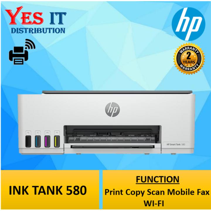 HP 415 / 515 / 520 / 580 All-in-One Ink Tank Wireless Color Printer ...