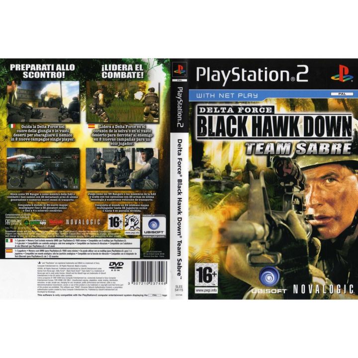 แผ่นเกมส์ PS2 Delta Force Black Hawk Down Team Sabre คุณภาพ ส่งไว ...