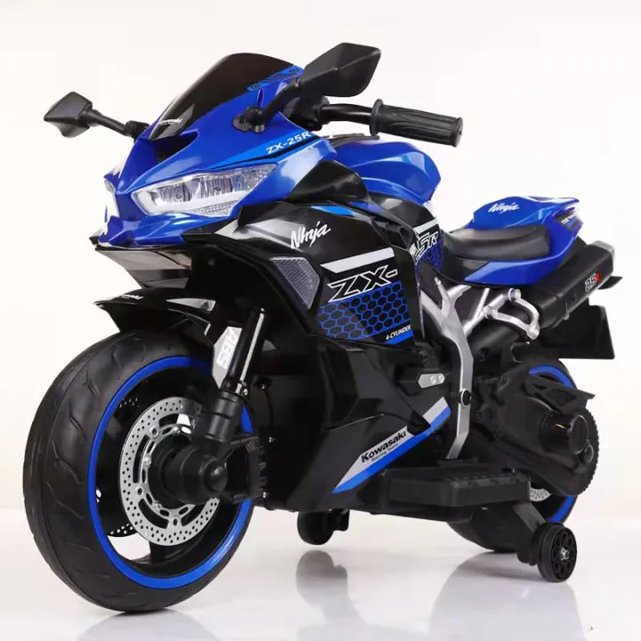 MOTOR AKI ANAK KAWASAKI NINJA UKURAN JUMBO BAN FULL KARET JOK KULIT GAS ...