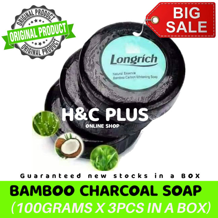 Longrich Soap - Bamboo Charcoal by Longrich - 3 Pcs in a Box | Lazada PH