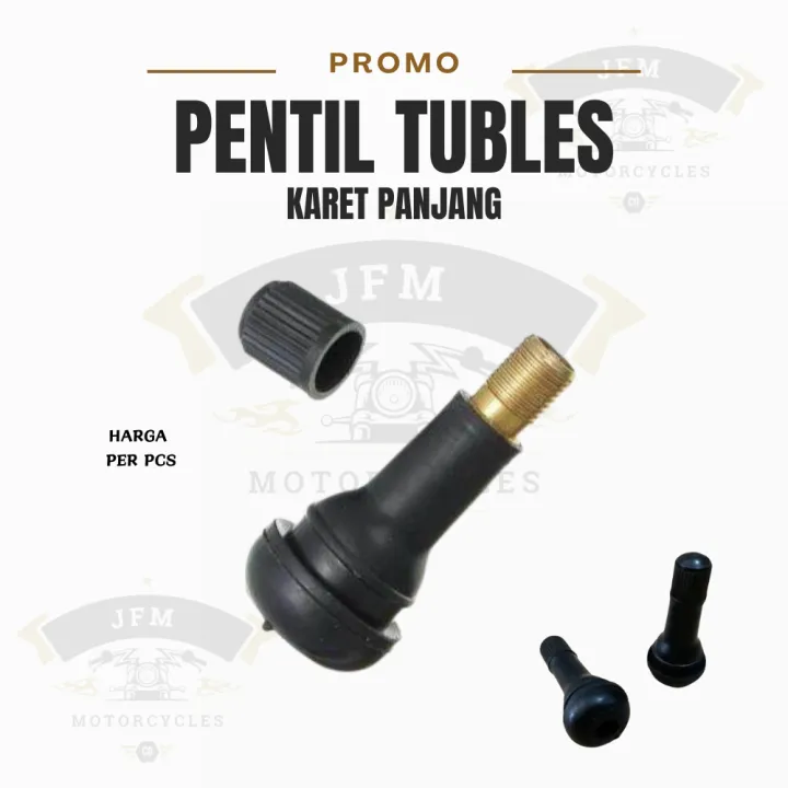 PENTIL MOTOR TUBLES KARET PANJANG / MODEL KARET PENTIL TUBLES UNIVERSAL ...