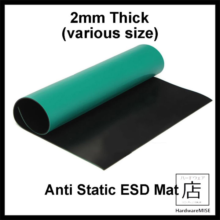 ESD Mat 2mm Big Size Dissipative Table Top Floor Grounding Green Anti ...