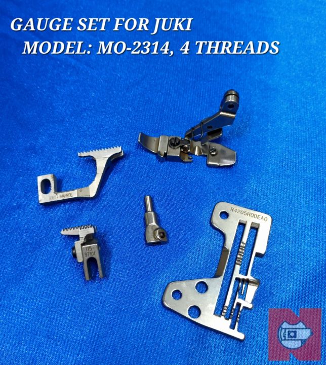 GAUGE SET JUKI MODEL: MO-2314 (4 THREADS) FOR EDGING SEWING MACHINE ...
