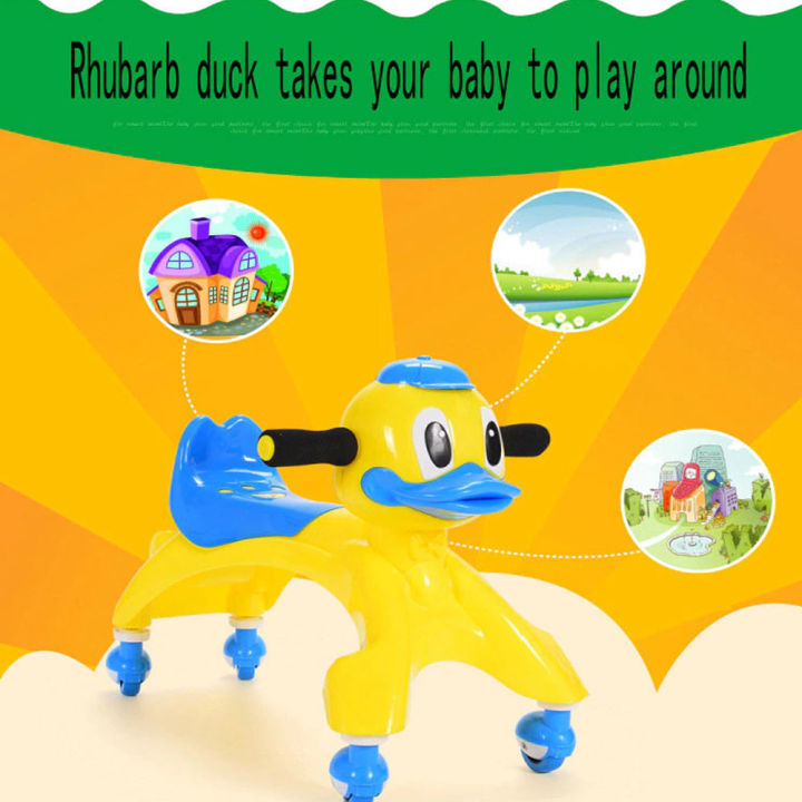 FASHION BABY DONALD DUCK BALANCE BIKE RIDE ON FOR KIDS (RED , BLUE , PINK) | Lazada PH