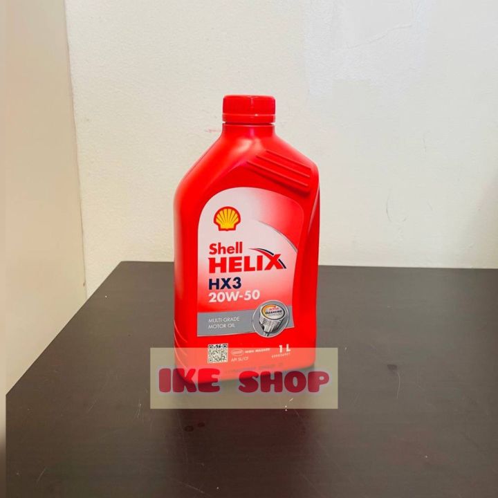 Shell Helix HX3 20W50 (1L) - Mineral, Minyak Hitam Kereta/Lubricant oil ...