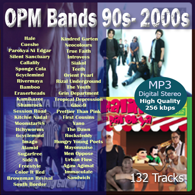 OPM Bands 90s- 2000s 132Tracks 256kbps Mp3 music CD | Lazada PH