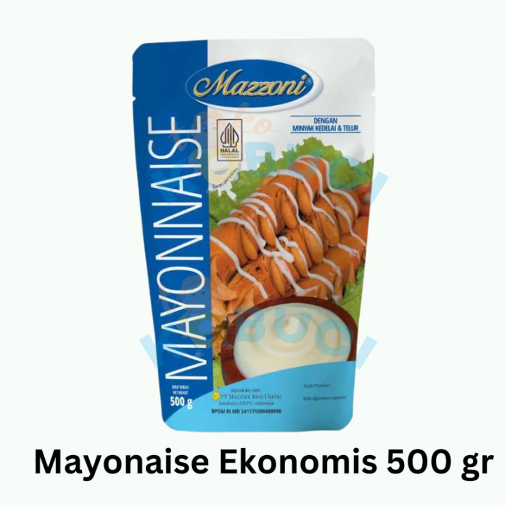 Mazzoni Mayonnaise Ekonomis 500 gr / Mazzoni Mayonaise Murah Enak ...