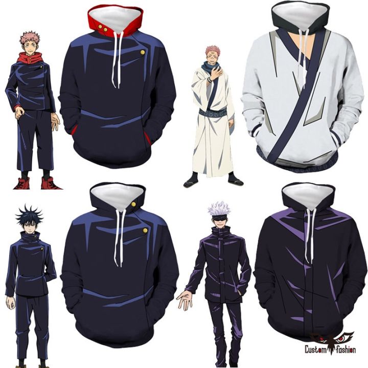 【CustomFashion】Jujutsu Kaisen Hoodie Fushiguro Megumi Itadori Yuji ...
