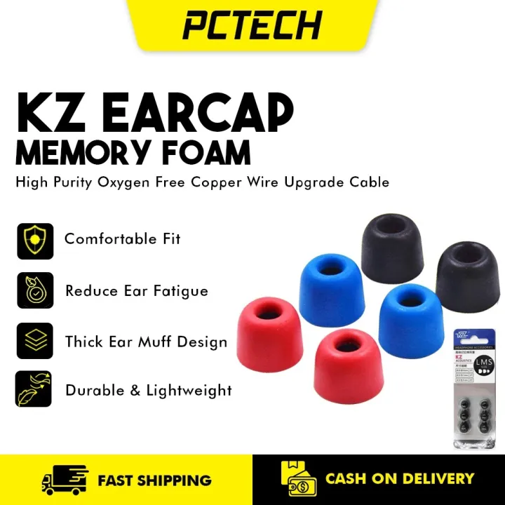 3 pairs KZ Ear Cap In-Ear Earcaps Replacement Earbud Tips Earbuds Ear ...