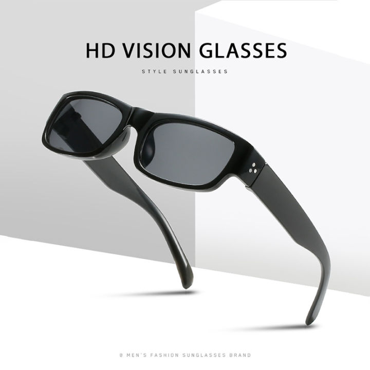 Three-point Square Retro Small Frame Personality Street Shooting Trend ...