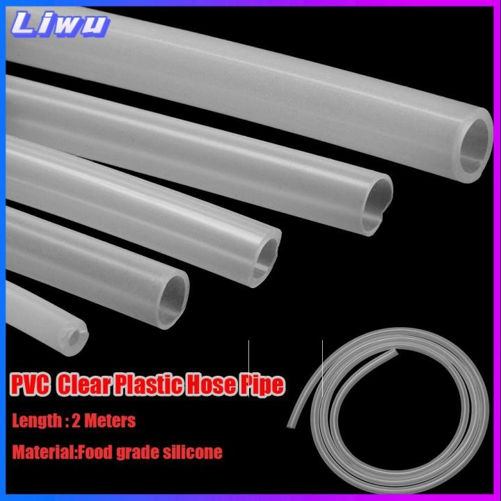 2 Meters Transparent Food Grade Silicone tube Flexible Garden Rubber hose Aquarium Soft Tubing ...