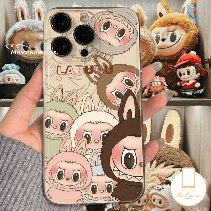 เคสการ์ตูนตลกป๊อปมาร์ท Labubu สำหรับ Redmi 13C 12C 10C 10 9C 10A 9 12 ...