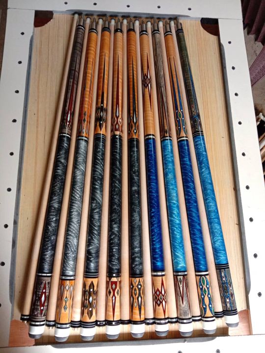 3pcs Pampanga Playing Cue Stick (Any Design) / Tako ng Bilyaran ...