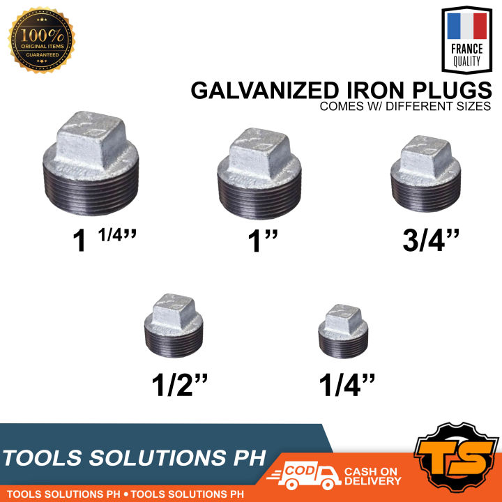 MECH PREMIUM QUALITY GALVANIZED IRON PLUGS | Lazada PH