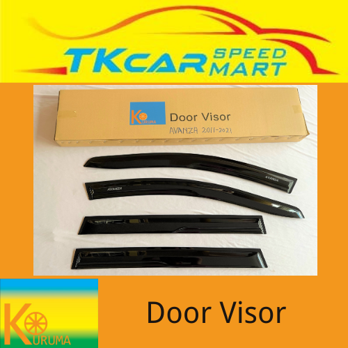 TOYOTA AVANZA 2011-2021(F650) 2ND GEN KURUMA MUGEN DOOR VISOR | Lazada