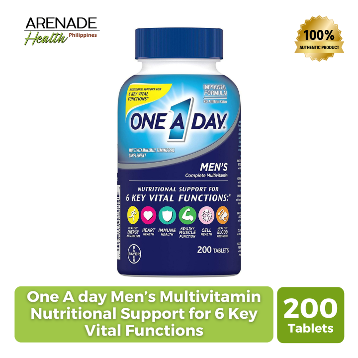 One A day Men’s Multivitamin Nutritional Support for 6 Key Vital ...