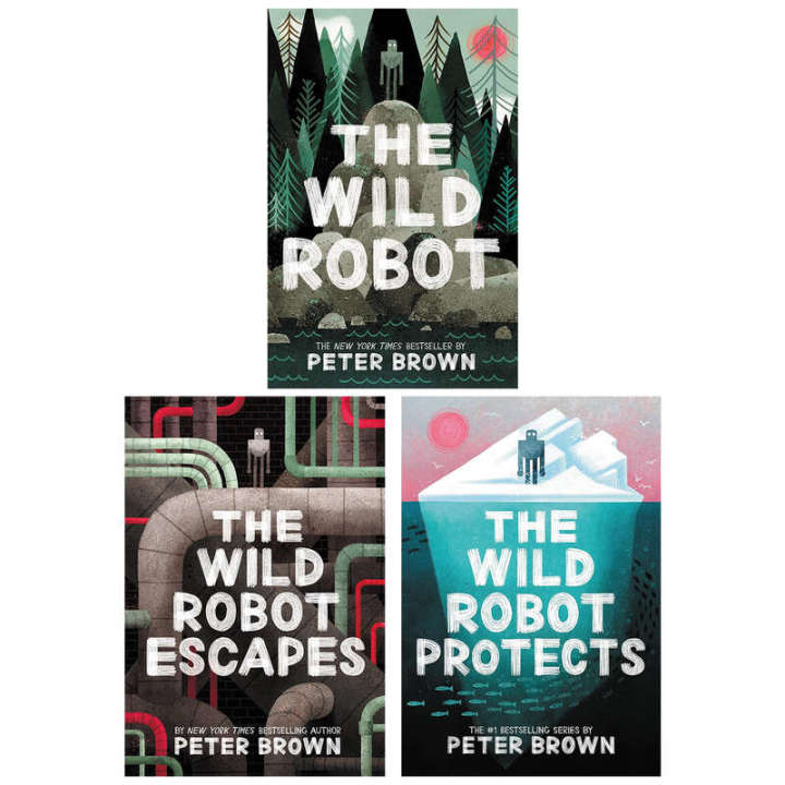 The Wild Robot Series 3 Books Collection Set By Peter Brown (The Wild Robot, The Wild Robot ...