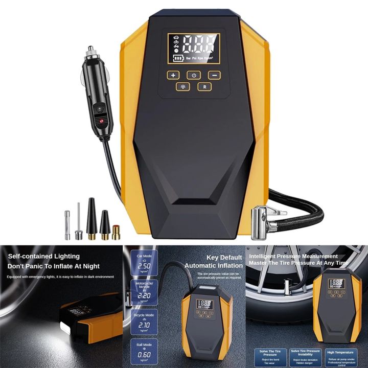 Universal Fitment Electric Compressor Pump for Motorcycle Tire Inflator ...