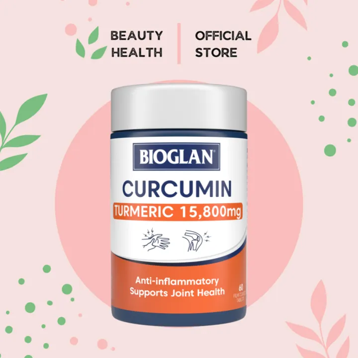 BIOGLAN Curcumin Turmeric 15,800mg l 60 Tablets l Anti-inflammatory ...