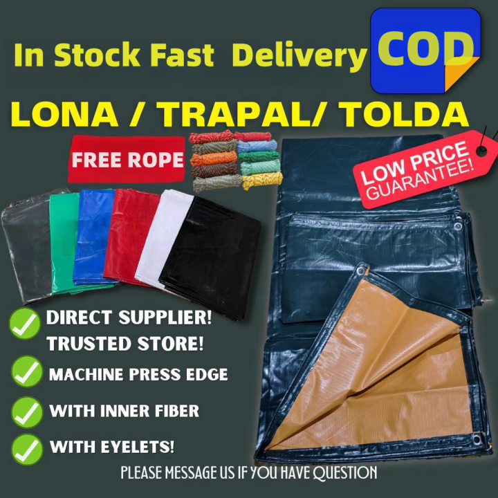 Trapal Waterproof Makapal Tarapal Mayama Tolda Lona Tarpaulin Luna ...