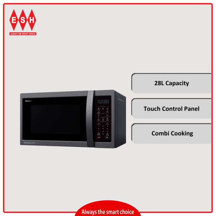 Sharp R759EBS 28L J-Tech Inverter with Grill Microwave Oven | Lazada