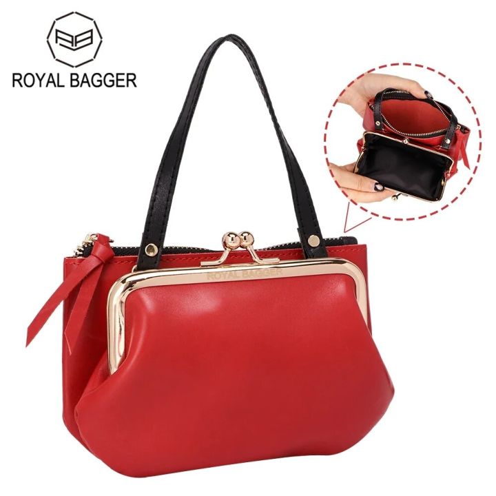 Royal Bagger กระเป๋าเงินสำหรับผู้หญิงเหรียญหนังวัวแท้กระเป๋าถือวินเทจ ...