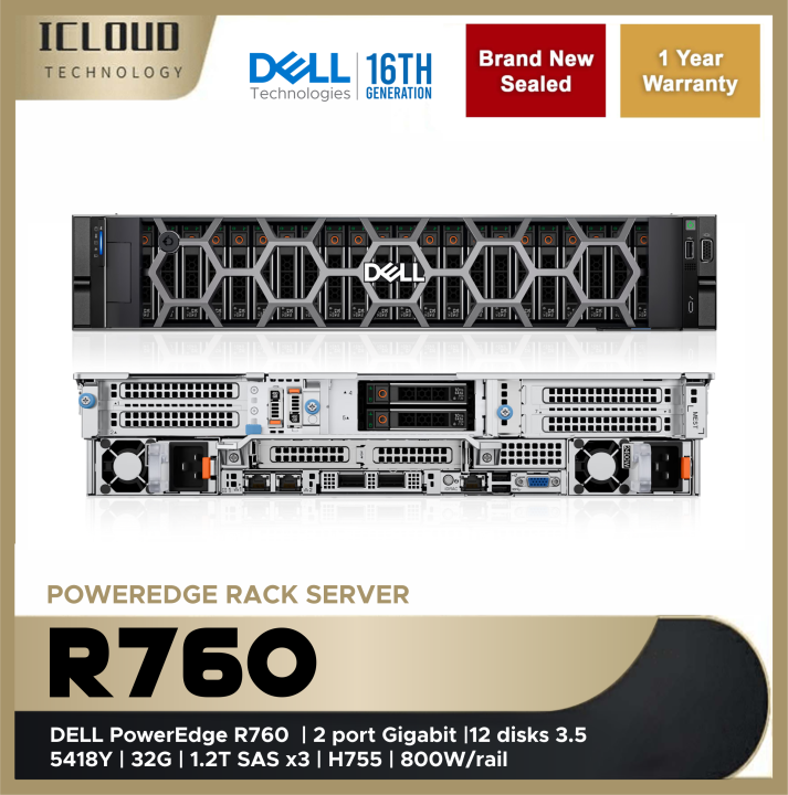 DELL R760 Server | DELL PowerEdge R760 - Dell Rack Servers |2 port ...