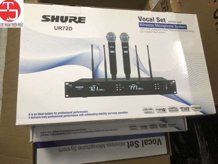 [HCM] Micro karaoke không dây cao cấp Shure UR-72D Mẫu mới 2024, Là ...