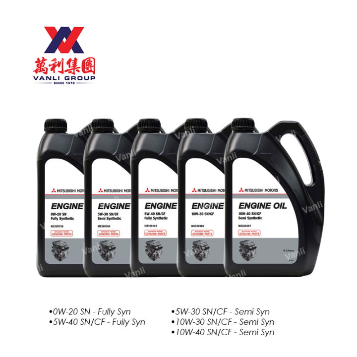 Mitsubishi Fully / Semi Synthetic / Mineral Engine Oil 0W20, 5W30, 5W40 ...