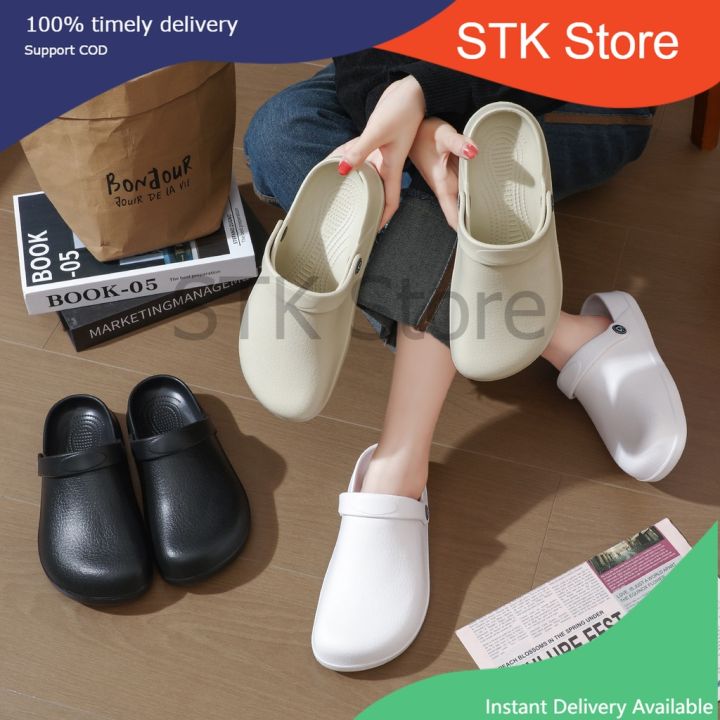 ST9051 SHUTA Crocs Style Fashion Men's and Women Half Shoes GOOD ...