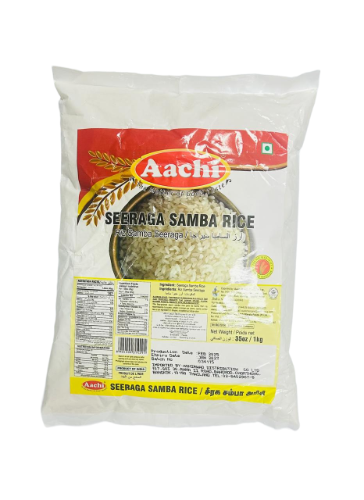 Aachi Seeraga Samba/Jeera Samba Rice 1kg ข้าวหมกบริยานีอินเดียใต้ ...