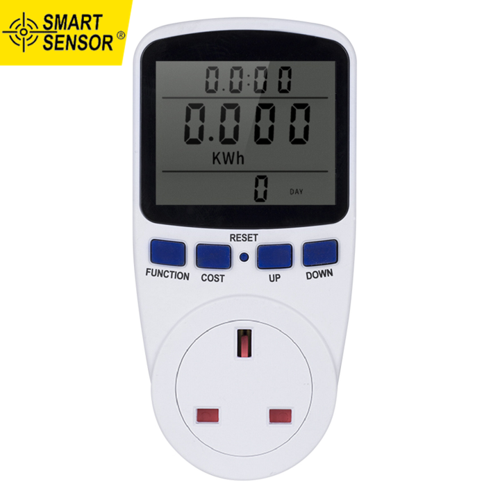 Smart Sensor LCD Display Electricity Usage Power Meter Socket Energy ...