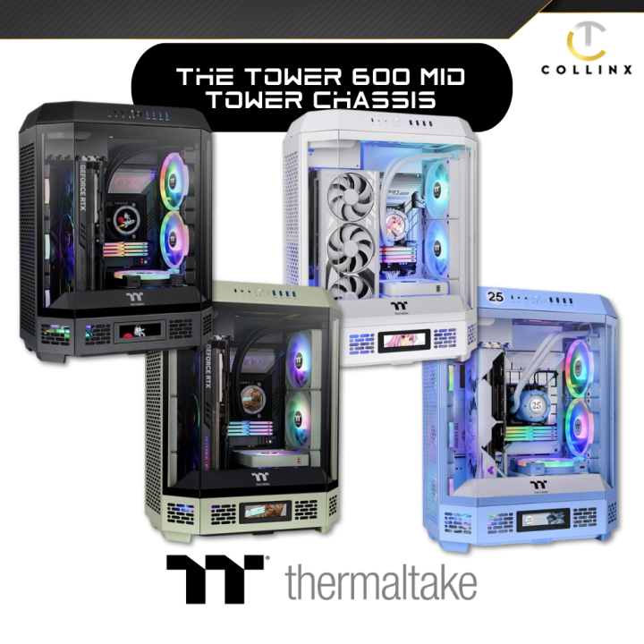 Thermaltake The Tower 600 Mid Tower Chassis | Hidden Connector ...