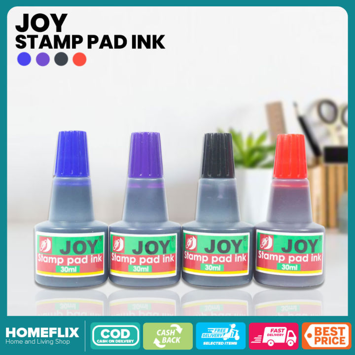 Homeflix - Joy Stamp Pad Ink Refill 30ml Black | Blue | Violet | Red ...
