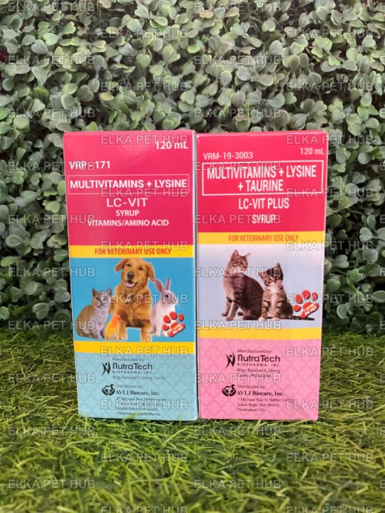 LC-VIT PLUS CAT/LC-VIT PET MULTIVITAMINS SYRUP (MULTIVITAMINS + LYSINE ...