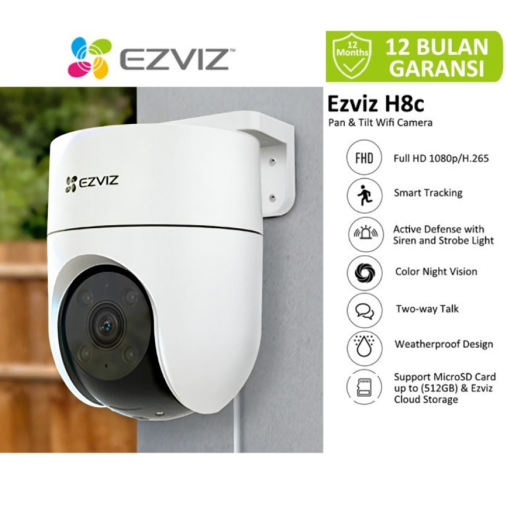 Ip Camera CCTV Ezviz H8C 2MP Smart Home Outdoor | Lazada Indonesia