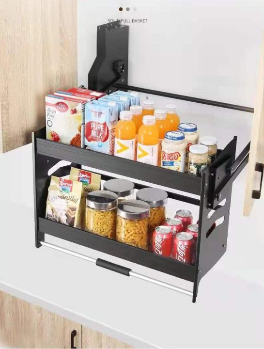 Pull Down Condiments Rack / Condiments Organizer / Kitchen Rack ...