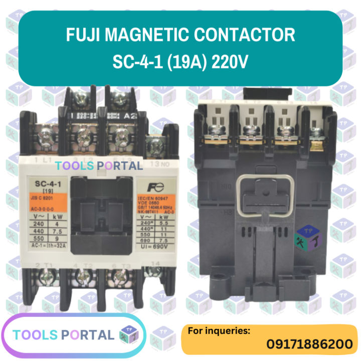 Fuji Magnetic Contactor SC-4-1 (19A) 220V (SOLD PER PIECE) | Lazada PH