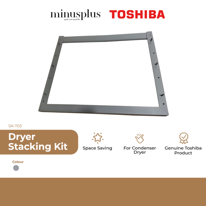 Toshiba Condenser Dryer For Front Load Washer(8KG) Dryer Stacking Kit ...