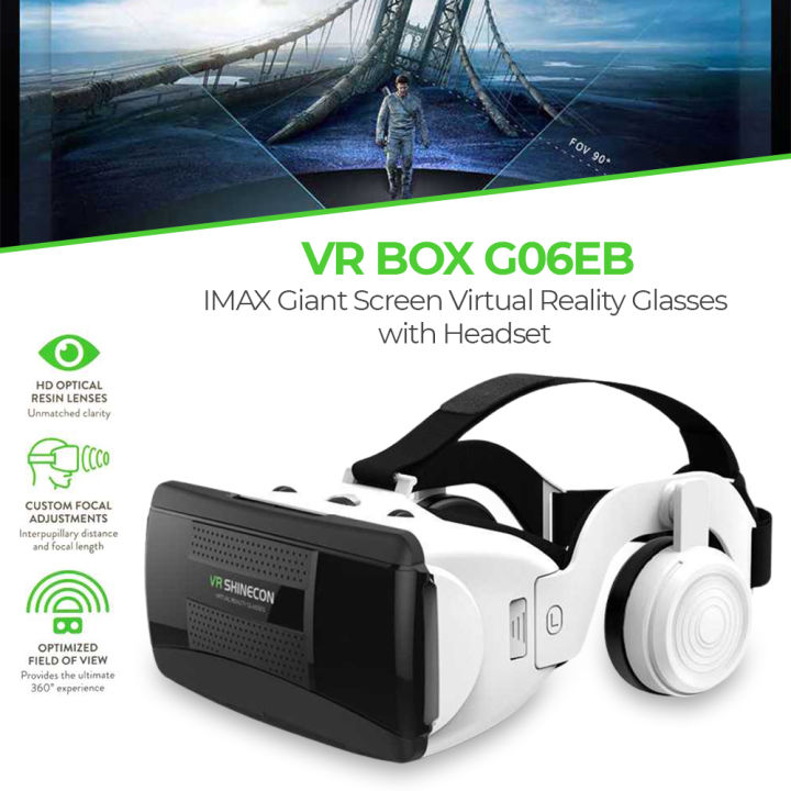 VR Box Virtual Reality 3D Smartphone 4.7 - 6.53 Inch Dilengkapi dengan ...