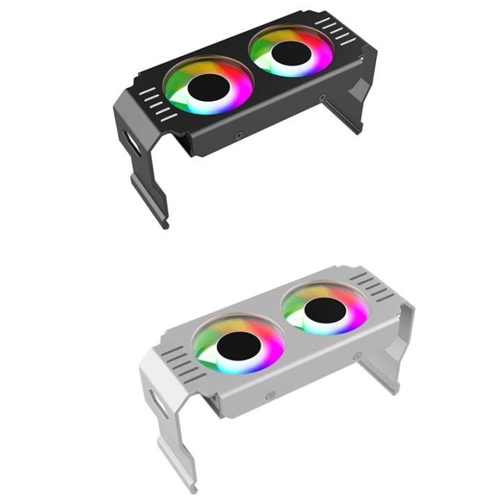 Computer Ram Memory Module Cooler Pc Ddr4 Ddr5 Overlock Dual Argb Sync Pwm Fans Aluminium Rgb