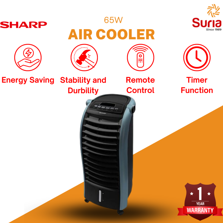 Sharp Energy-Saving 65W Air Cooler with Remote Control and Timer ...