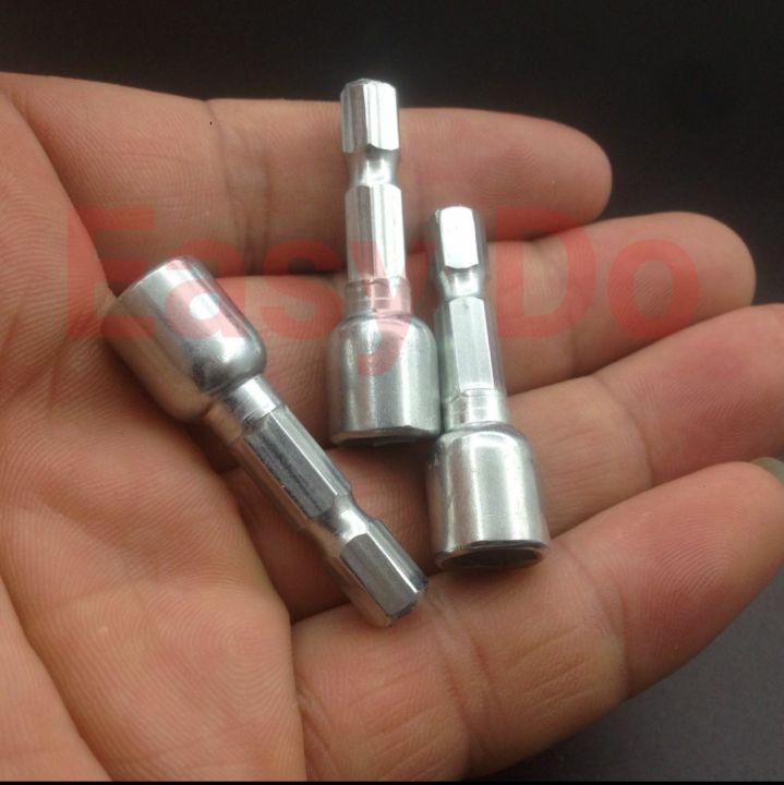 8mm x 40mm Hexagon Magnetic Nut Socket Hex Shank Socket Magnetic Nut ...