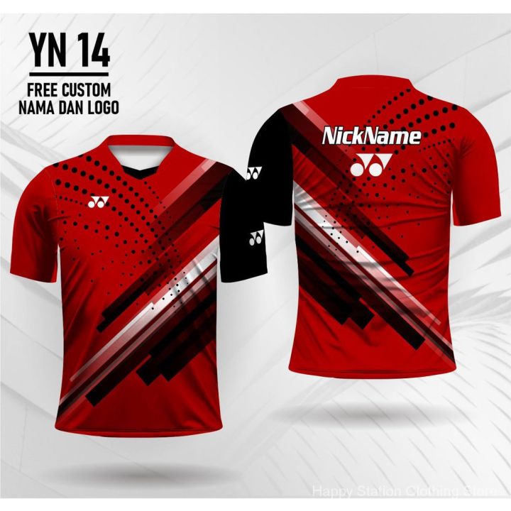 Yonex Badminton Jersey Badminton Shirt Full Sublimation 3D Summer Short Sleeve Tee | Lazada PH