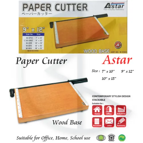 Astar Paper Cutter Wooden Base W0710 / W0912 / W1015 | Lazada