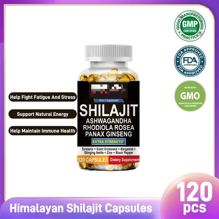 Pure Himalayan Shilajit Capsules Support Energy, Combat Fatigue And ...